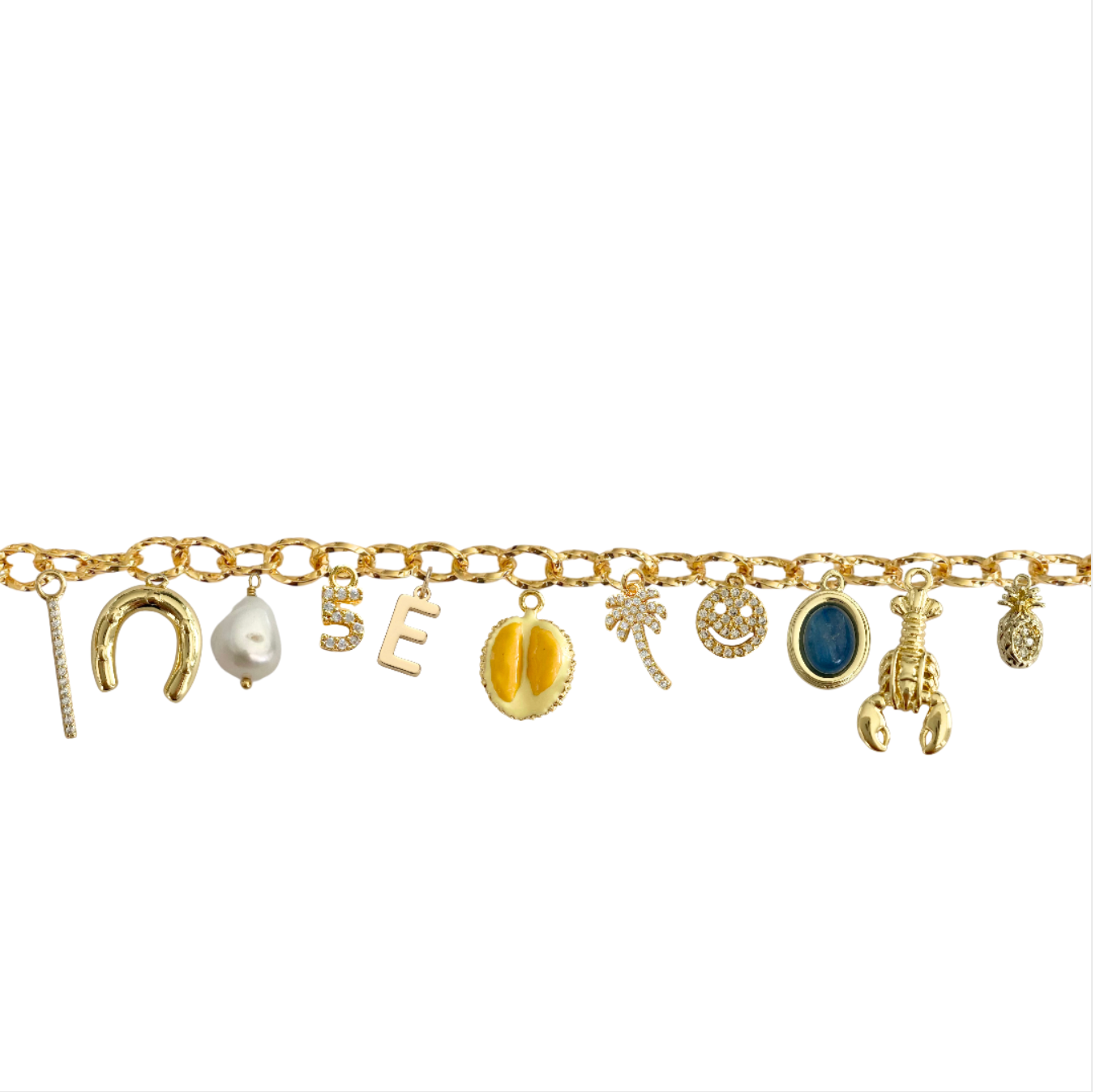 Custom Charm Link Bracelet
